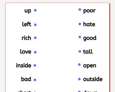 Opposite Antonym Words Matching Activity Pdf Worksheets, Basic Opposite ...